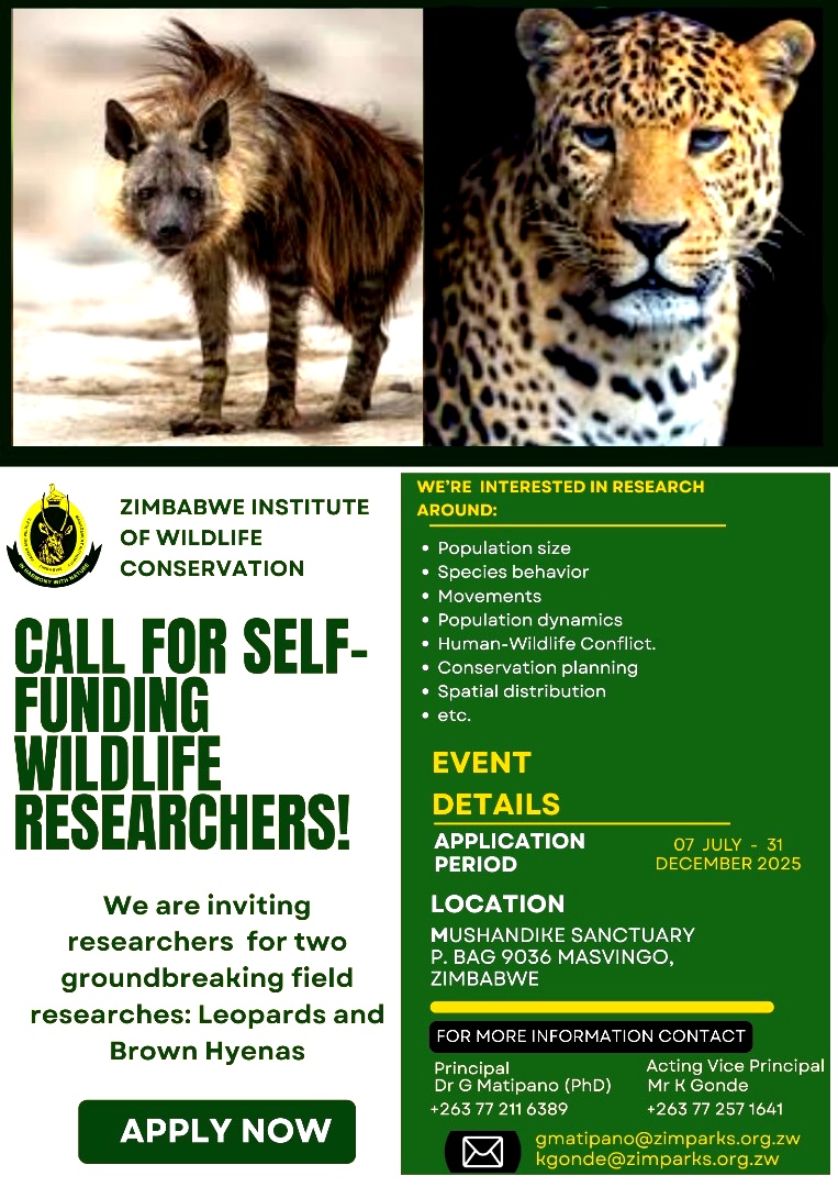 Research – Zimbabwe Institute of Wildlife Conservation